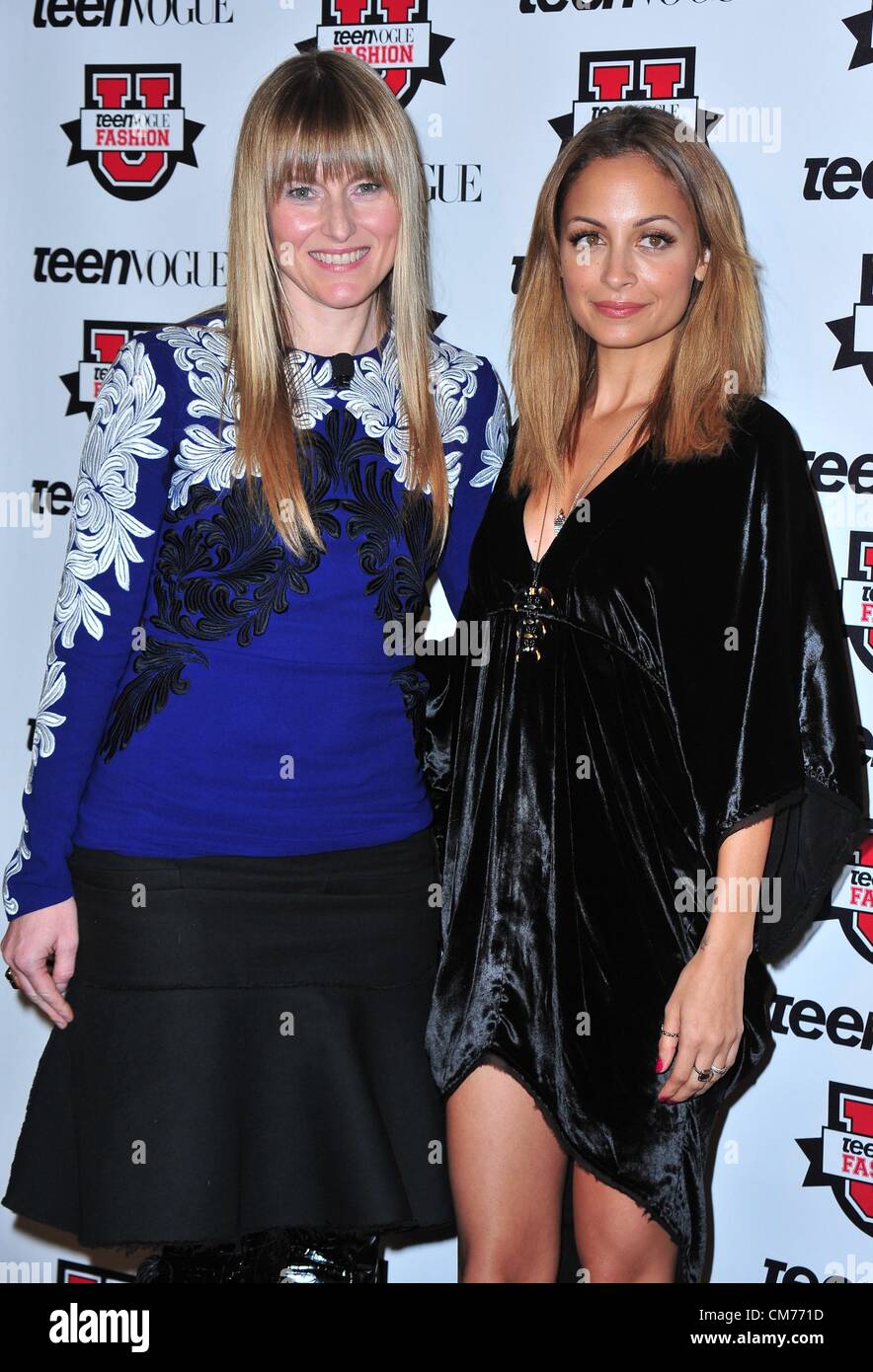 New York, USA. 20th October 2012. Amy Astley, Nicole Richie at a public ...