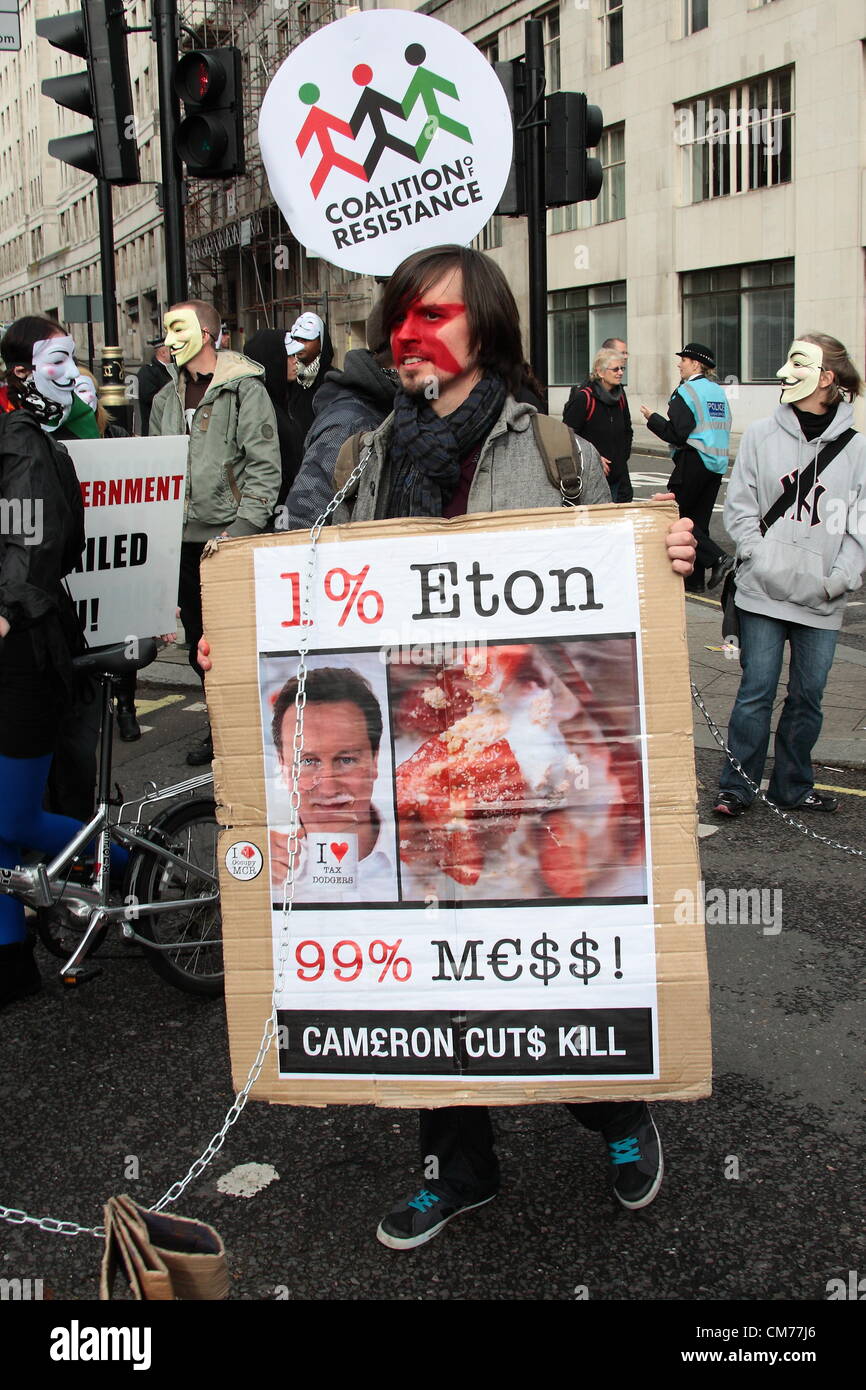 Saturday 20th October 2012, Thousands march at the TUC demonstration in ...