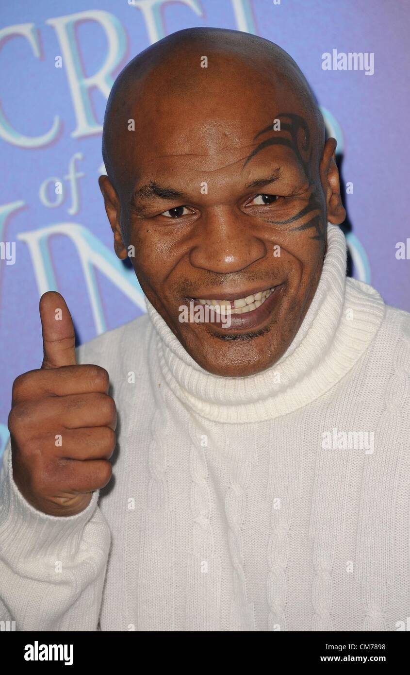 Mike Tyson at arrivals for SECRET OF THE WINGS Premiere, AMC Loews ...