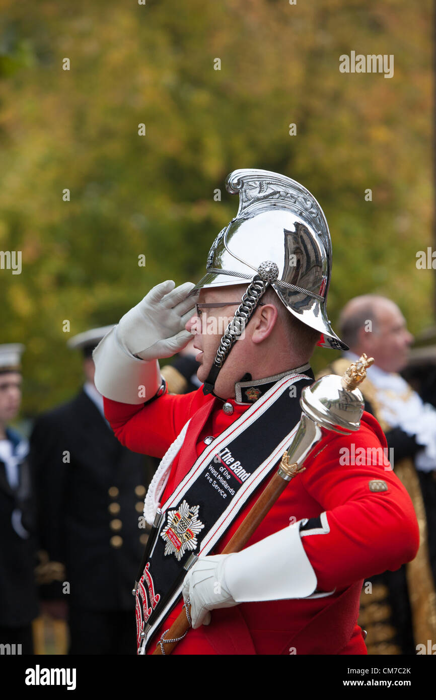 Birmingham, UK. 21st October 2012. Leader of the West Midlands Fire ...