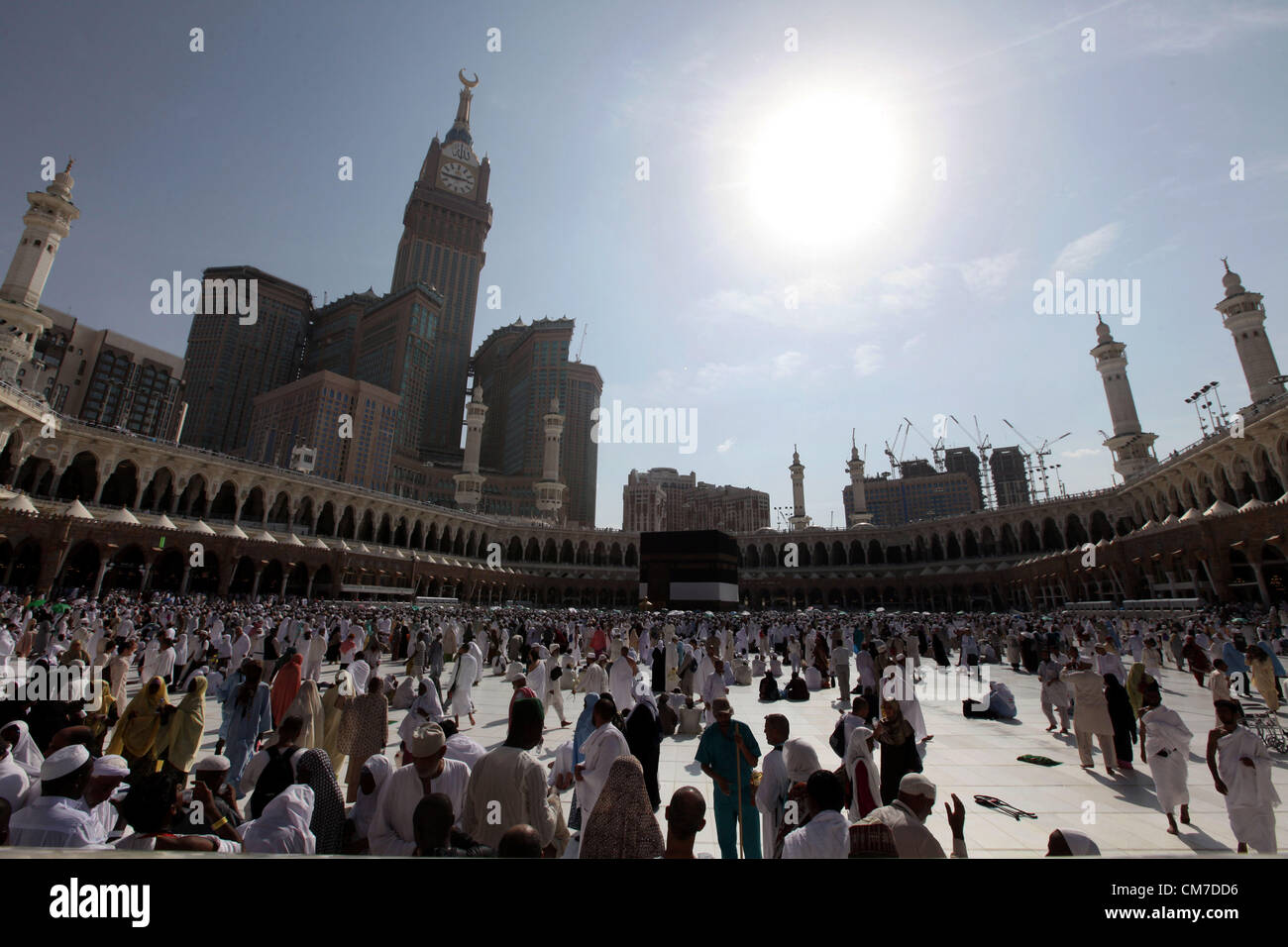 Oct. 20, 2012 - Mecca, Mecca, Saudi Arabia - Muslim pilgrims walk ...