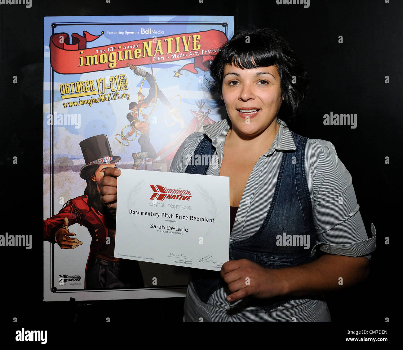 October 21, 2012. Toronto, Canada. imagineNATIVE Film + Media Arts ...