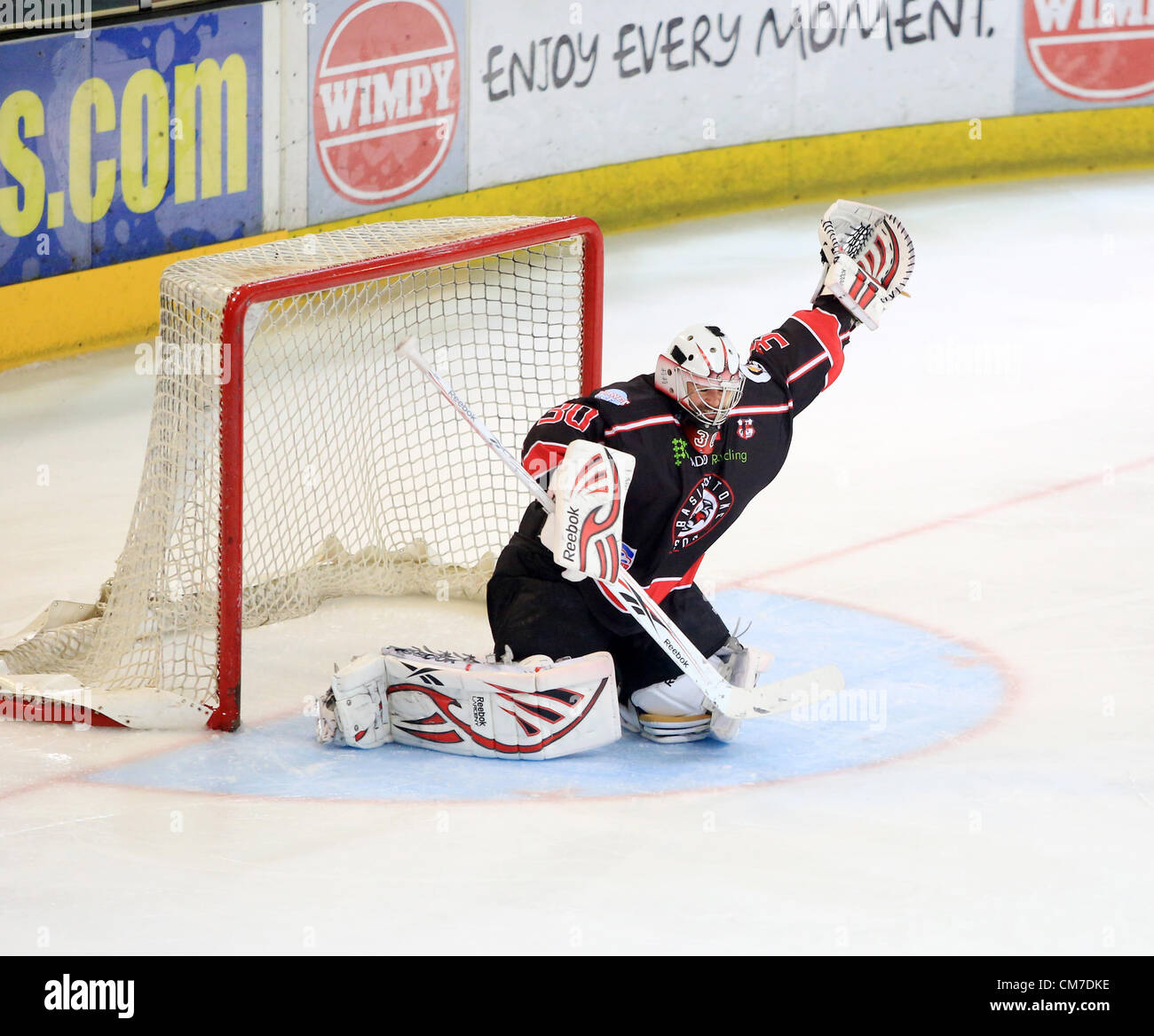 Guildford, UK. 21st October 2012. The Guildford Flames Ice Hockey club ...