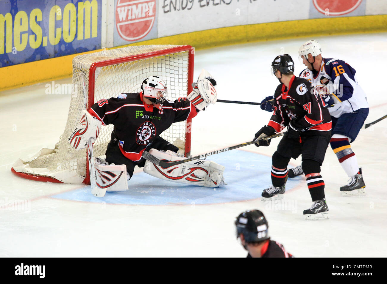 Guildford, UK. 21st October 2012. The Guildford Flames Ice Hockey club ...