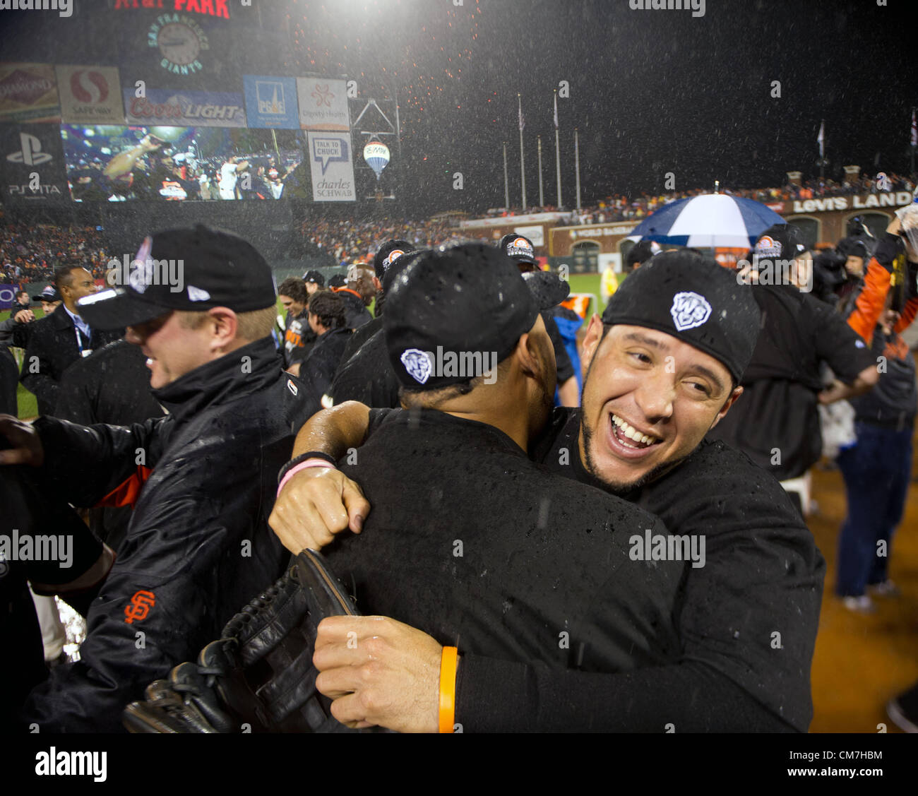 Oct. 22, 2012 - San Francisco, California, USA - Giant Gregor Blanco ...