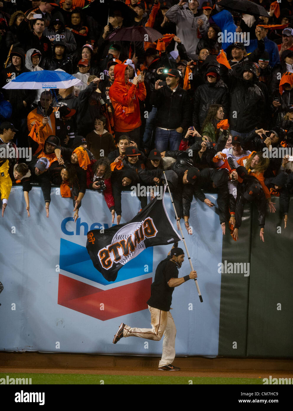 Oct. 22, 2012 - San Francisco, California, USA - Giants Angel Pagan hi ...