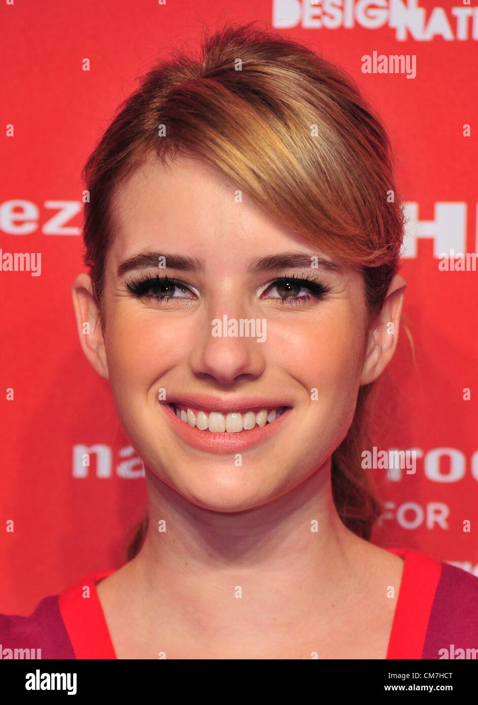 New York, USA. 22nd October 2012. Emma Roberts at arrivals for Kohl's ...