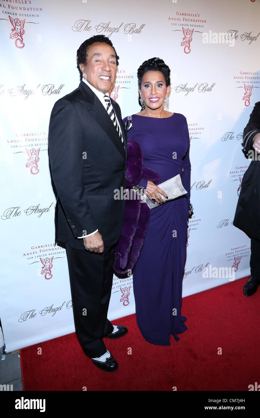 New York, USA. 22nd October 2012. Smokey Robinson, Frances Robinson at ...