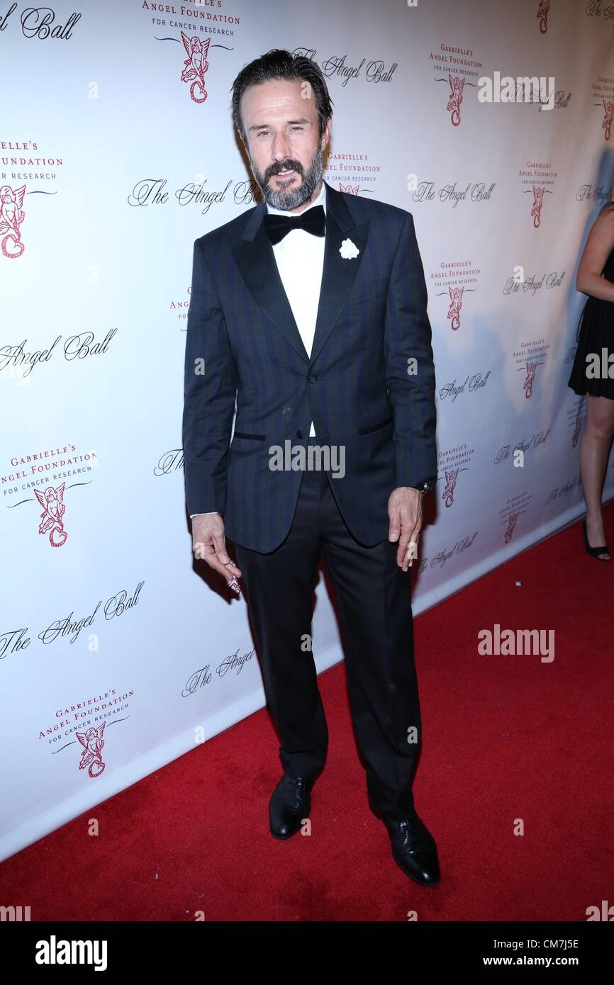 New York, USA. 22nd October 2012. David Arquette at arrivals for Gabrielle's Angel Foundation ...