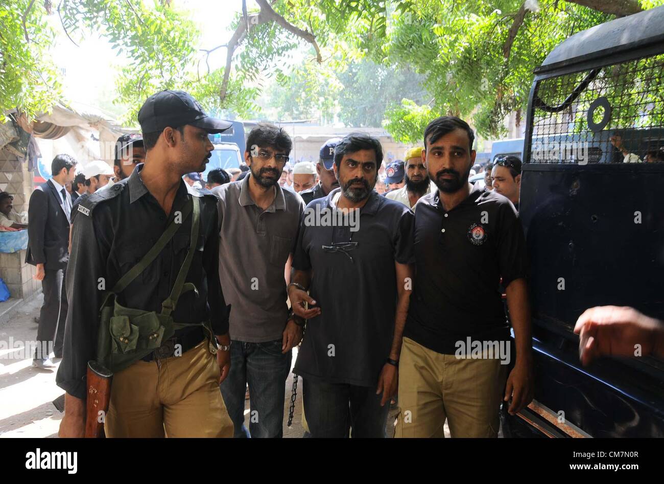 KARACHI, PAKISTAN, OCT 23: Baldia Garment Factory Fire case suspects ...
