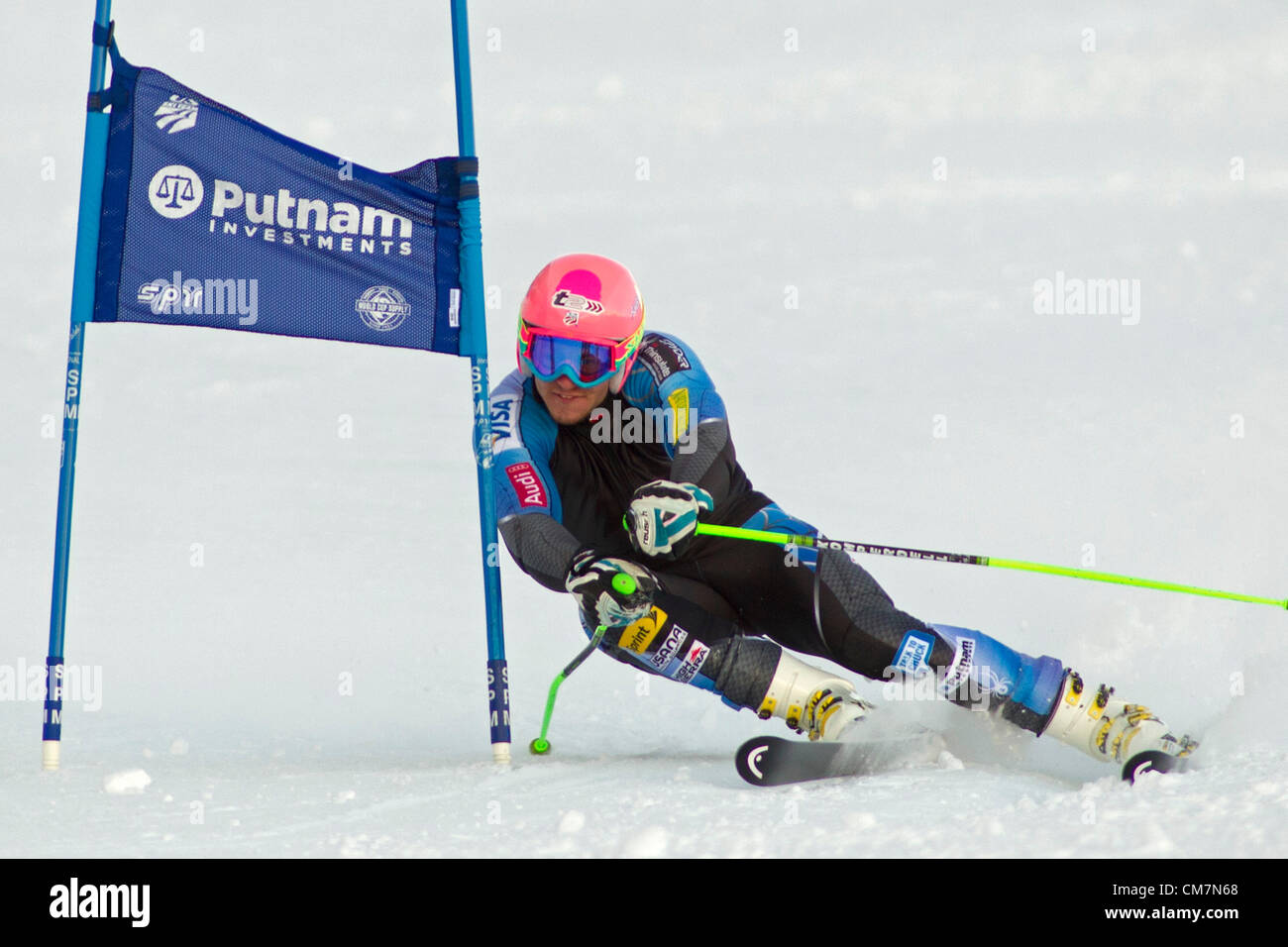 23rd October 2012 Solden, Austria. Robby Kelly during the US Ski Teams ...