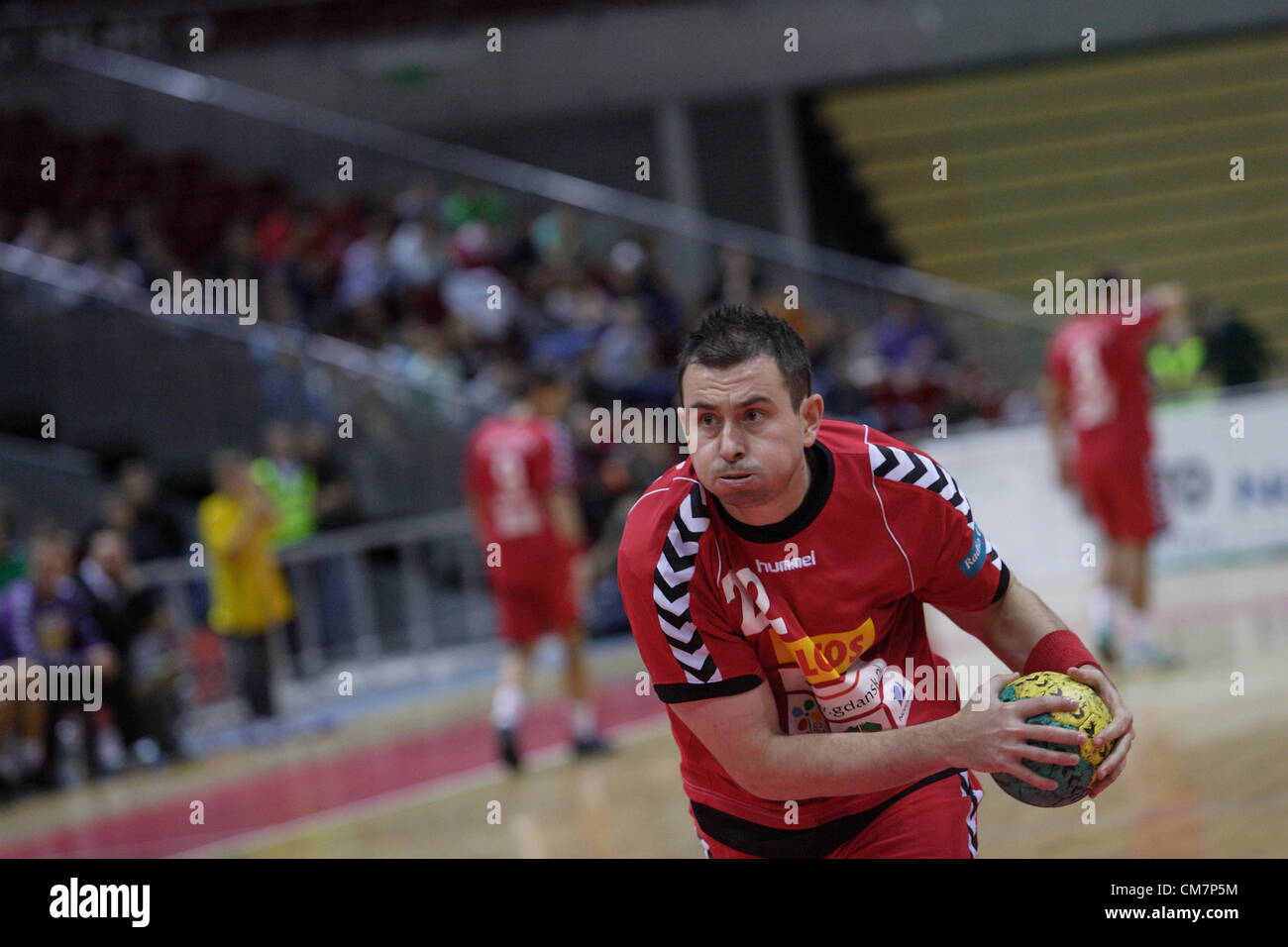 Gdansk, poland 23rd, October 2012 1/8 of Polish PGNIG Handball Cup ...