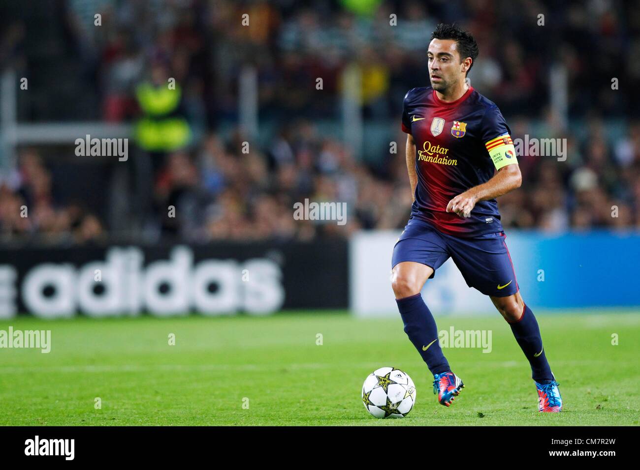 Barcelona, Spain. Xavi (Barcelona), OCTOBER 23, 2012 - Football ...
