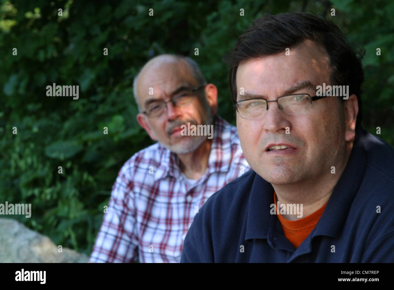 Oct. 23, 2012 - Niantic, CT, U.S. - DAVID FITZPATRICK (right) was a ...