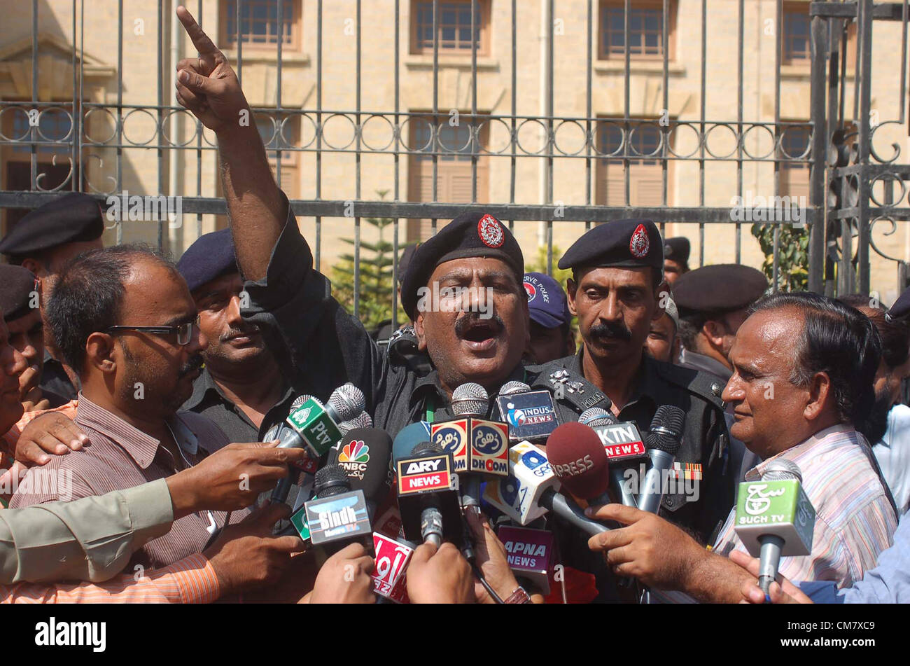 Police Station Aziz Bhatti Sub Inspector, Hyder Ali talks to media ...