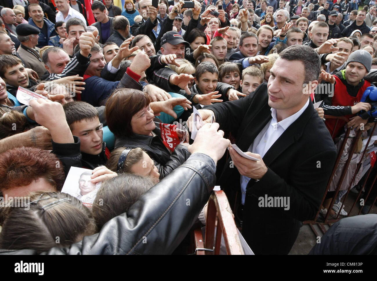 Oct. 18, 2012 - Ukraine - Boxer Vitali Klitschko, as politician, is a ...