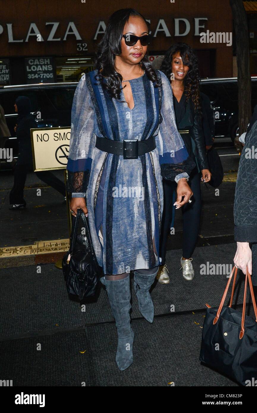 Pat Houston, enters the 'Today Show' taping at the NBC Rockefeller ...