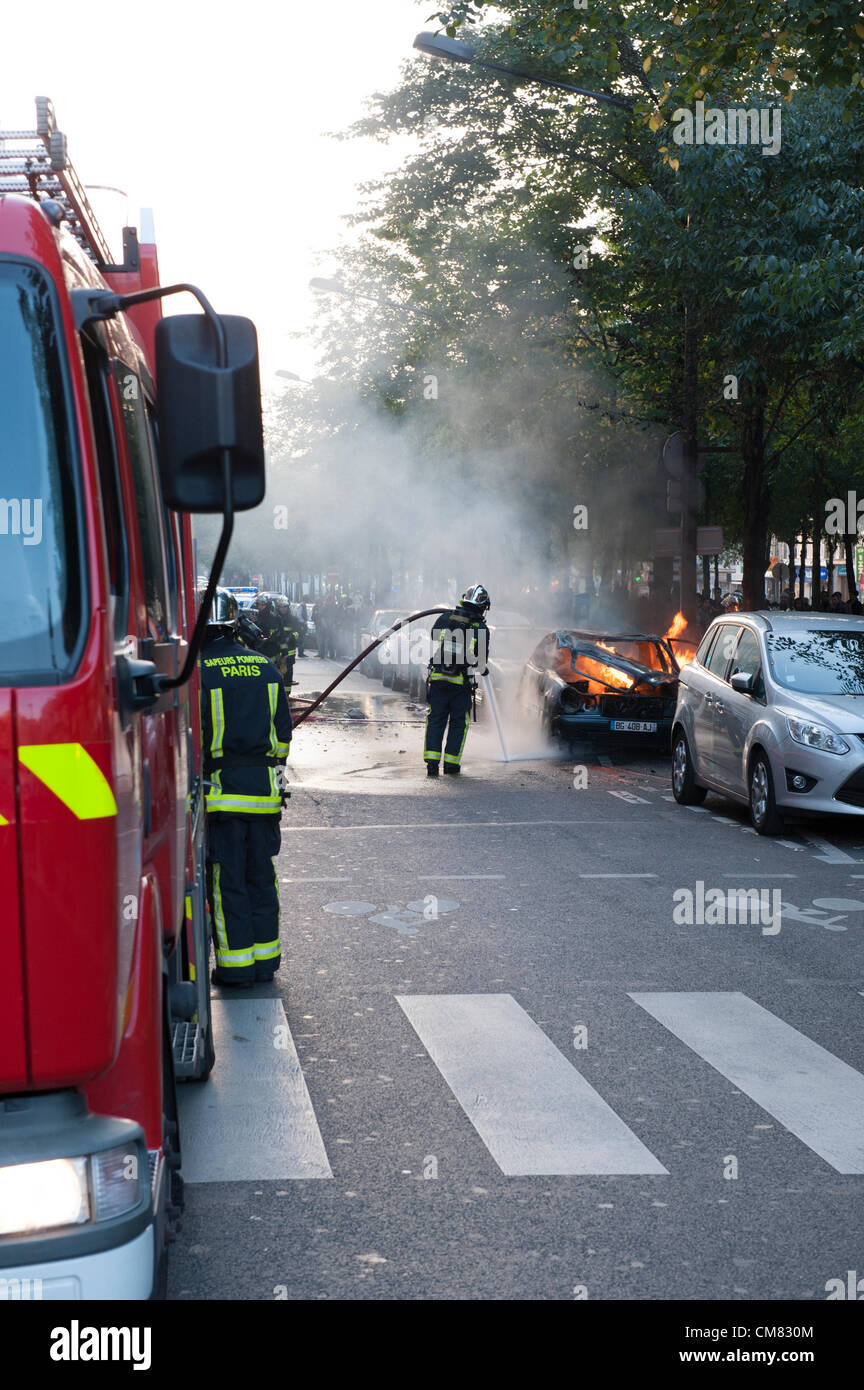 Fire fighting truck france hi-res stock photography and images - Alamy