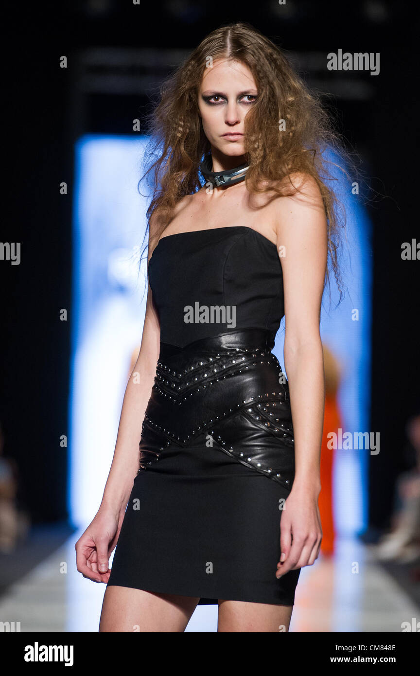 October 25, 2012 Lodz, Poland - Model on the runway during the Rina ...