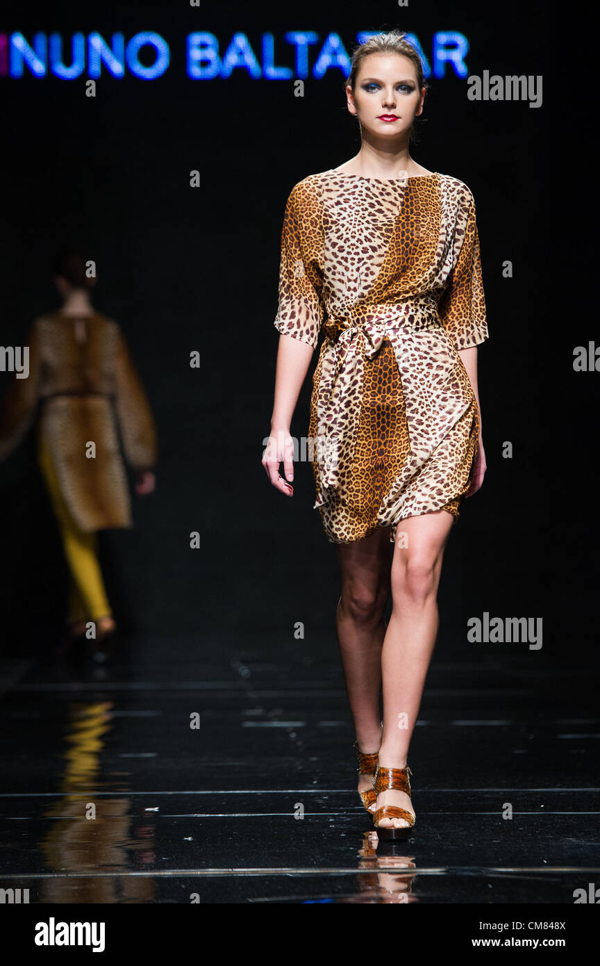 October 25, 2012 Lodz, Poland - Model on the runway during the Nuno ...