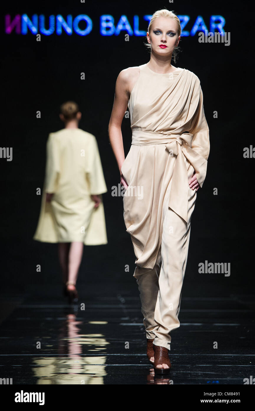 October 25, 2012 Lodz, Poland - Model on the runway during the Nuno ...