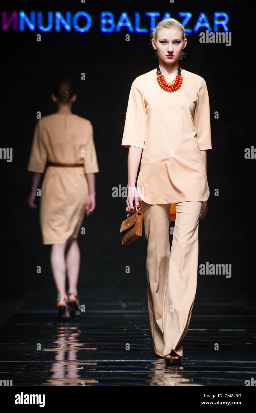 October 25, 2012 Lodz, Poland - Model on the runway during the Nuno ...