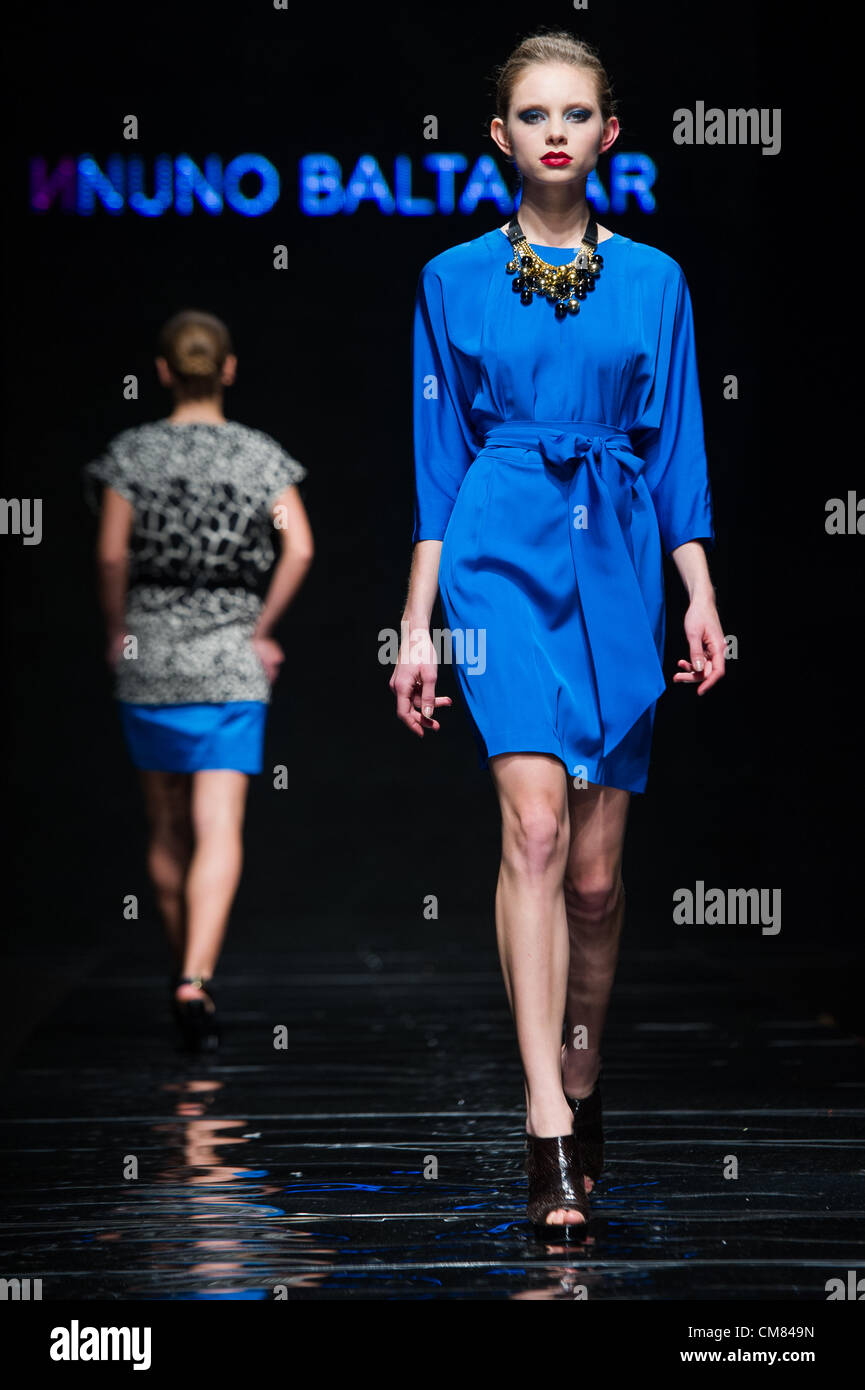 October 25, 2012 Lodz, Poland - Model on the runway during the Nuno ...