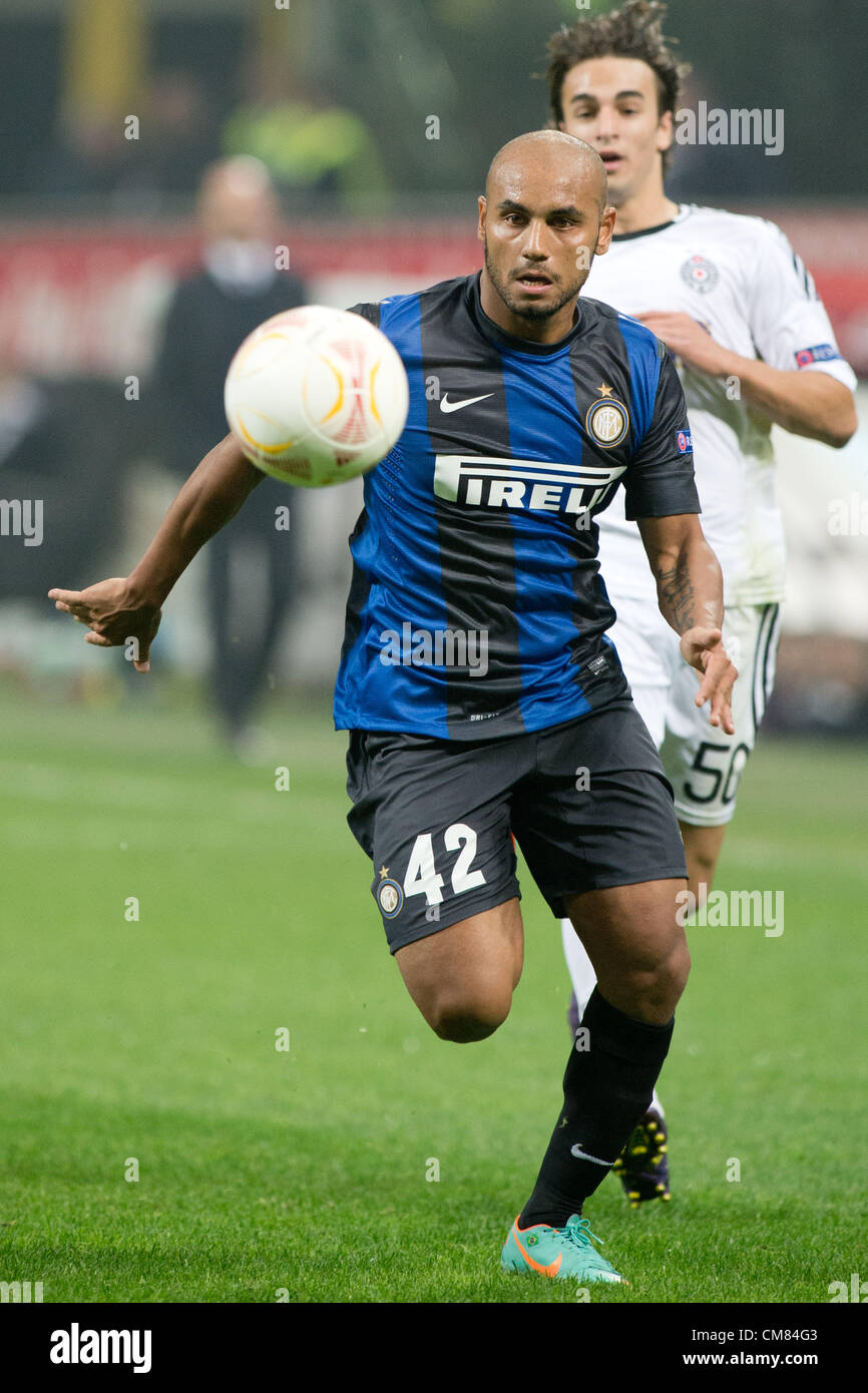Milan, Italy. Jonathan (Inter), OCTOBER 25, 2012 - Football / Soccer ...