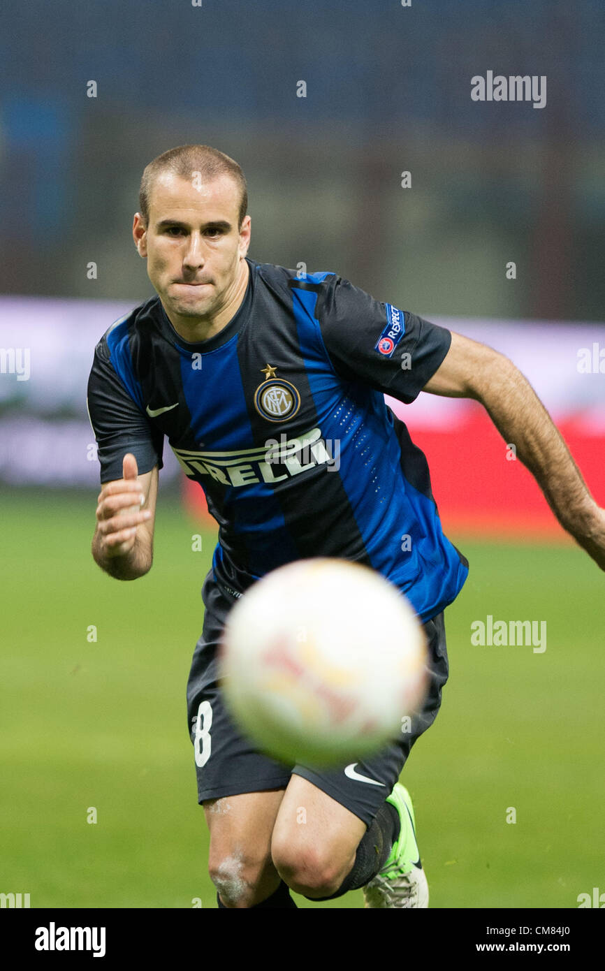 Milan, Italy. Rodrigo Palacio (Inter), OCTOBER 25, 2012 - Football ...