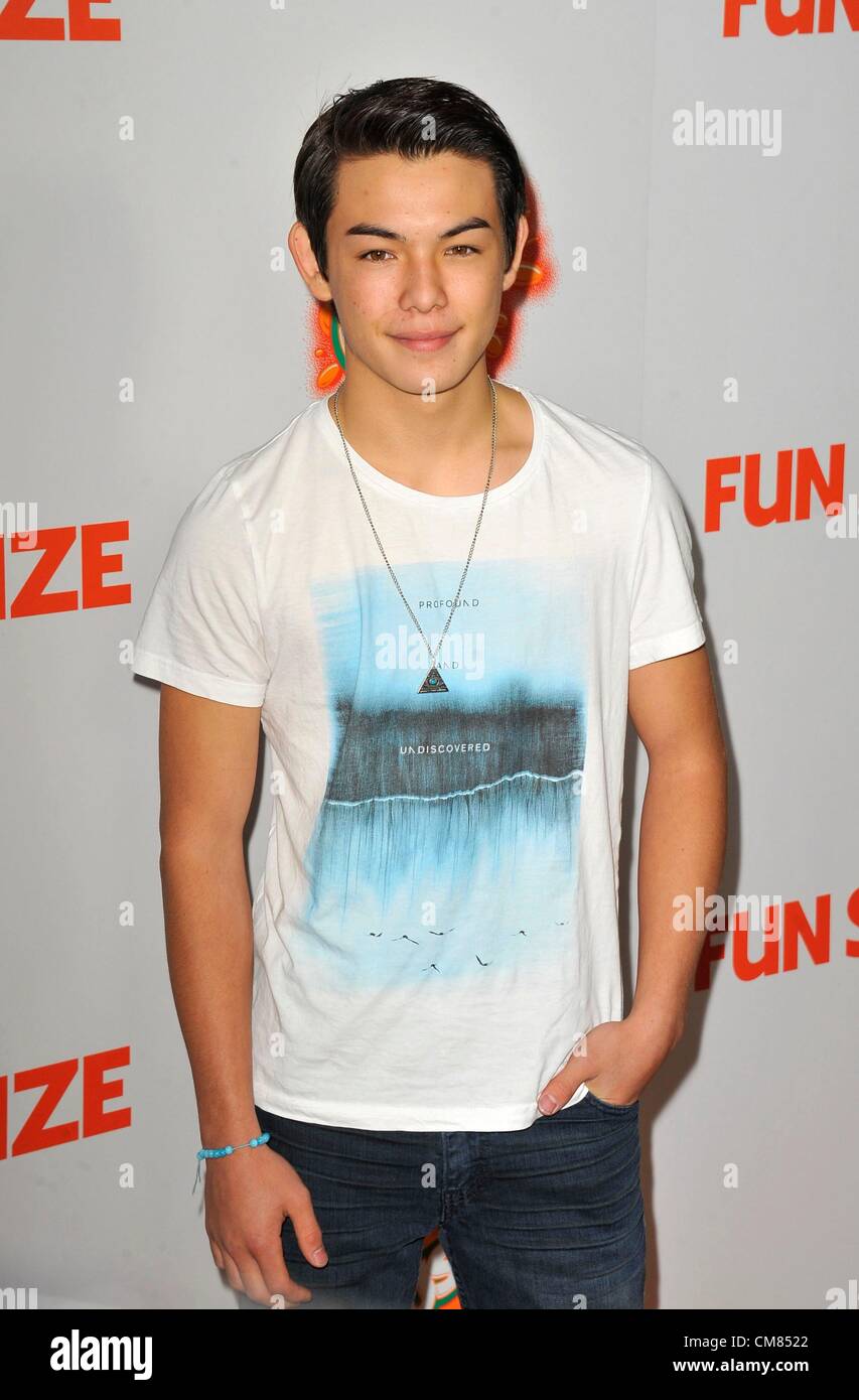 Los Angeles, USA. 25th October 2012. Ryan Potter at arrivals for FUN ...