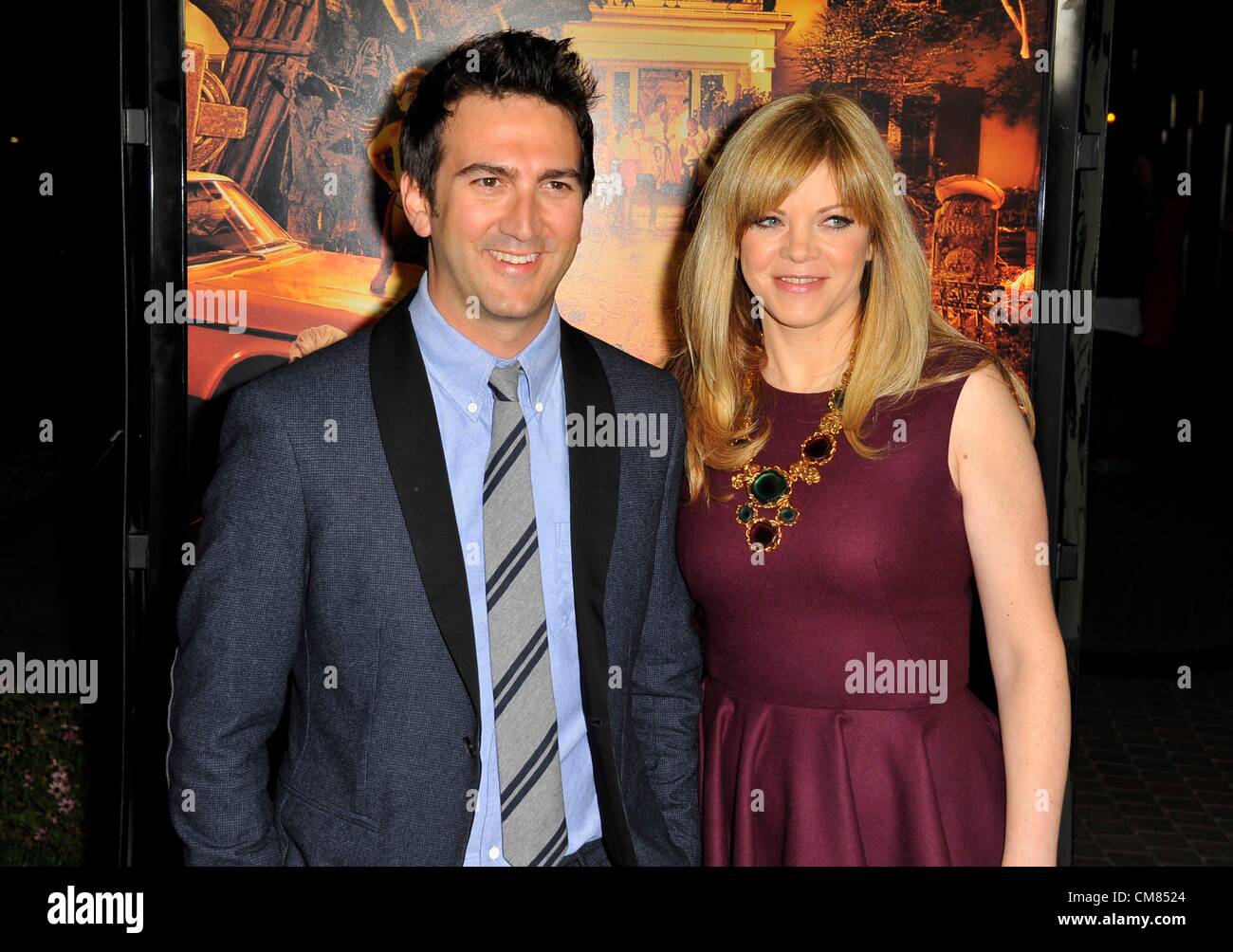 Los Angeles, USA. 25th October 2012. John Schwartz, Stephanie Savage at ...