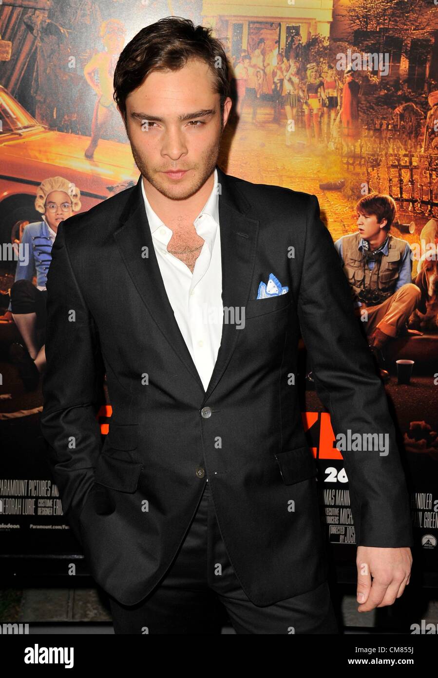 Los Angeles, USA. 25th October 2012. Ed Westwick at arrivals for FUN ...