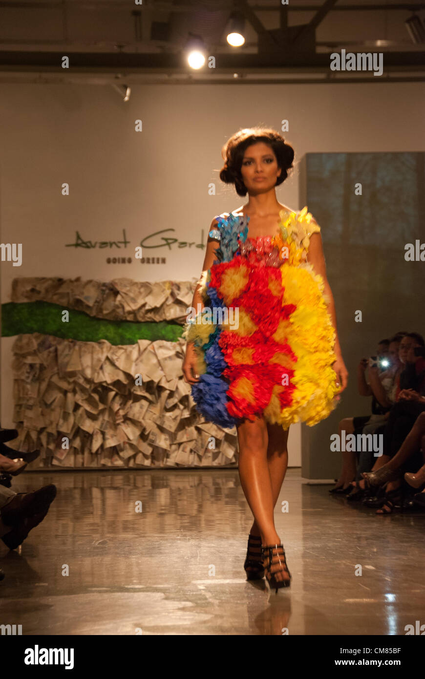 25 October 2012 - San Antonio, Texas, USA - A model parades a fashion ...