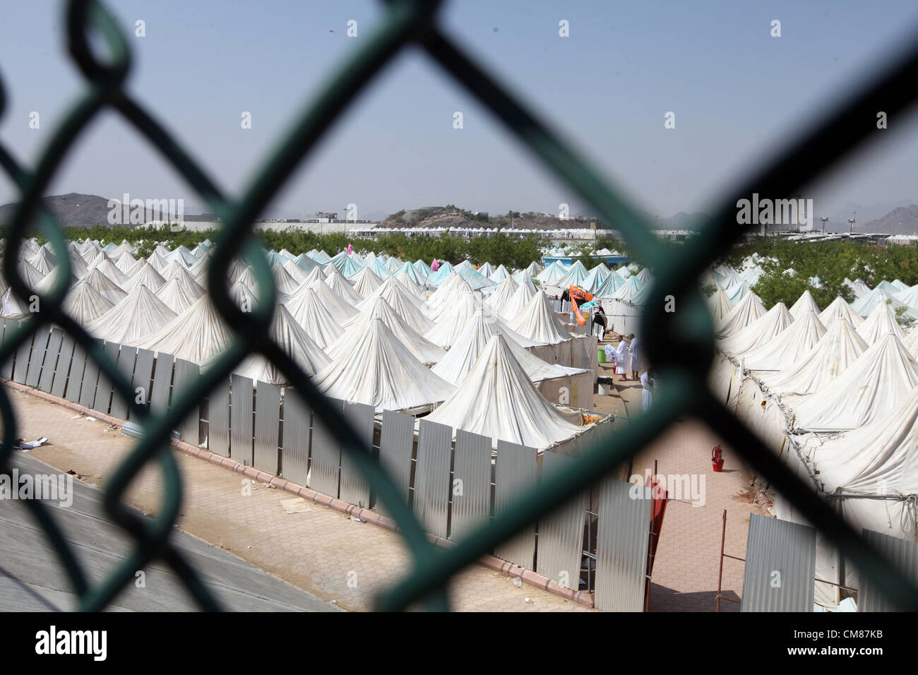 Oct. 26, 2012 - Arafat, Mecca, Saudi Arabia - Muslim pilgrims tents on ...