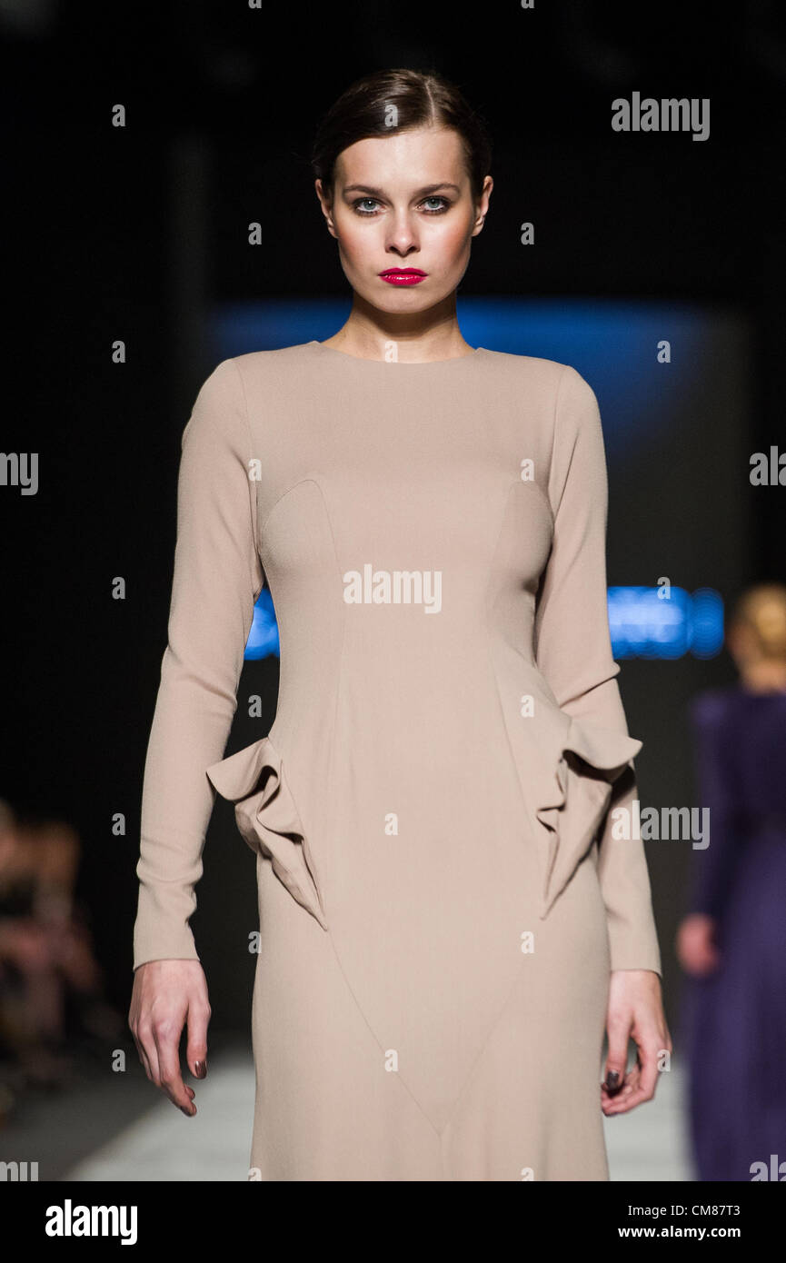 October 26, 2012 Lodz, Poland - Model on the runway during the Grzegorz ...