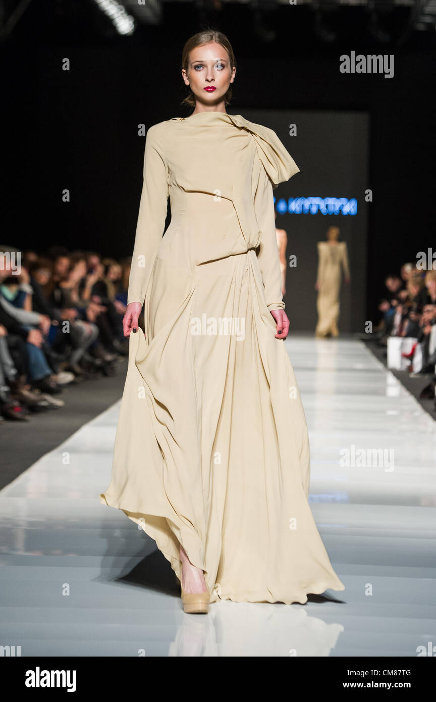 October 26, 2012 Lodz, Poland - Model on the runway during the Grzegorz ...