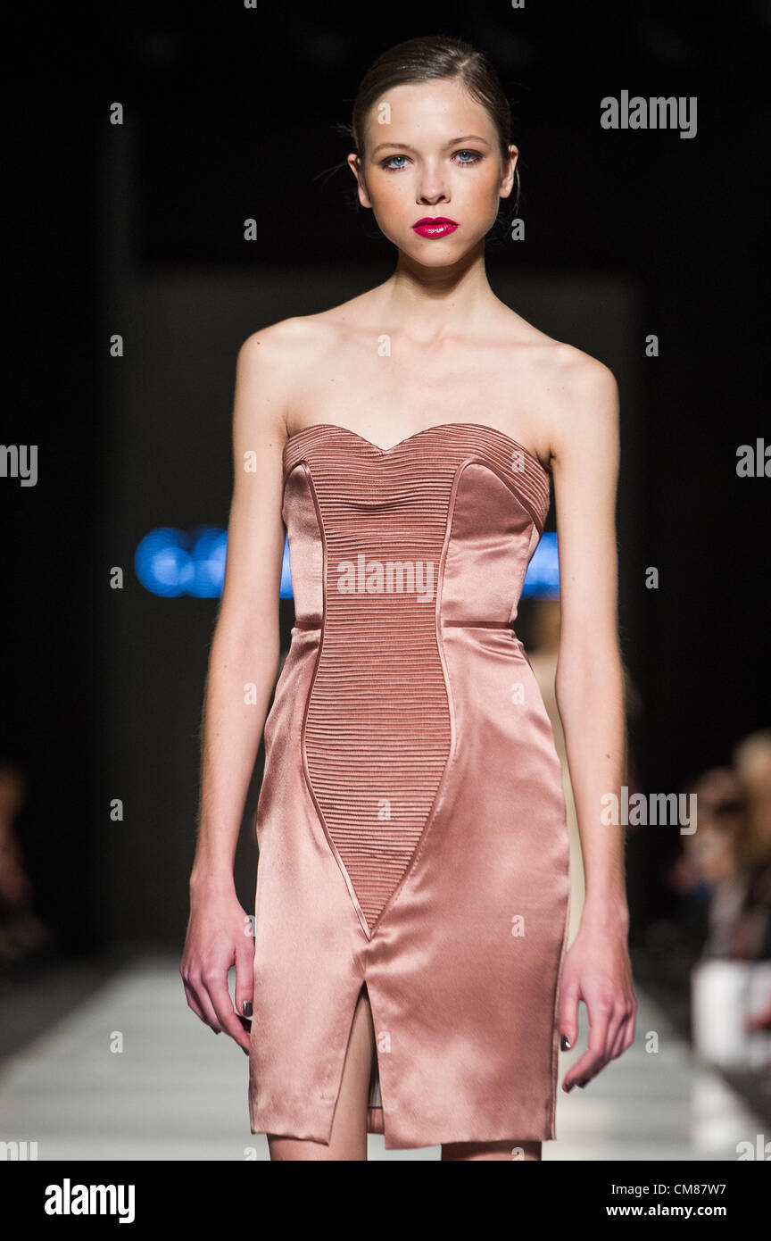 October 26, 2012 Lodz, Poland - Model on the runway during the Grzegorz ...