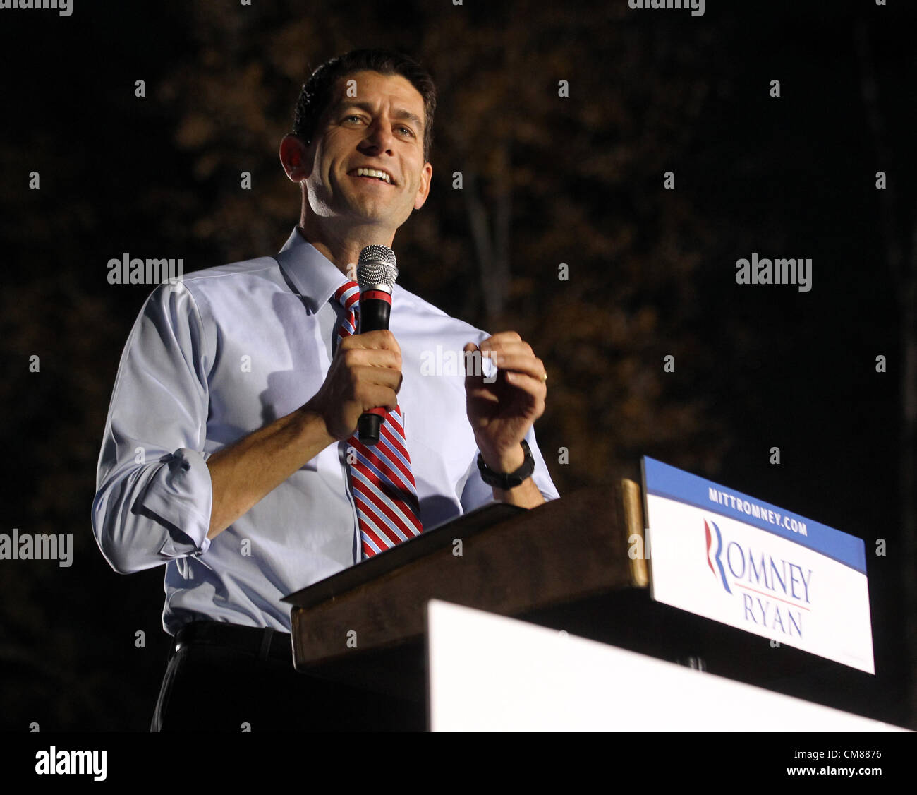 Oct. 25, 2012 - Charlottesville, Va, USA - Republican vice presidential ...