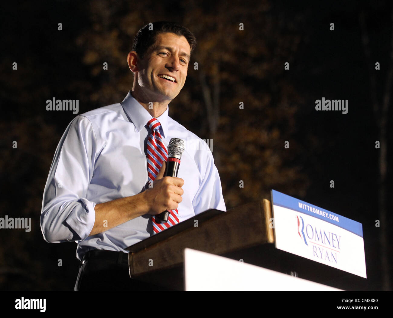 Oct. 25, 2012 - Charlottesville, Va, USA - Republican vice presidential ...