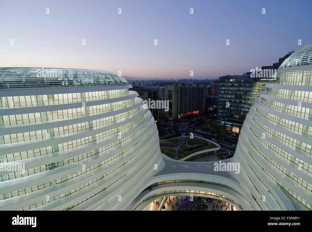 27-OCT-2012. The Soho Galaxy building in the Chaoyang district of ...