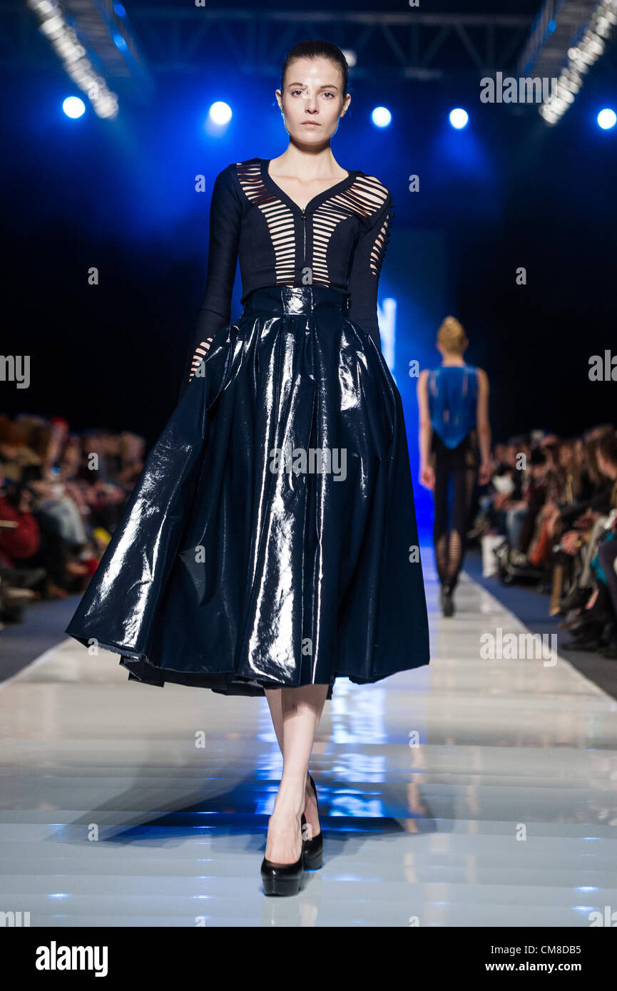 October 27, 2012 Lodz, Poland - Model on the runway during the Monika ...