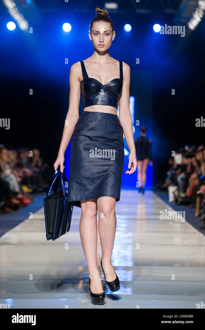 October 27, 2012 Lodz, Poland - Model on the runway during the Monika ...