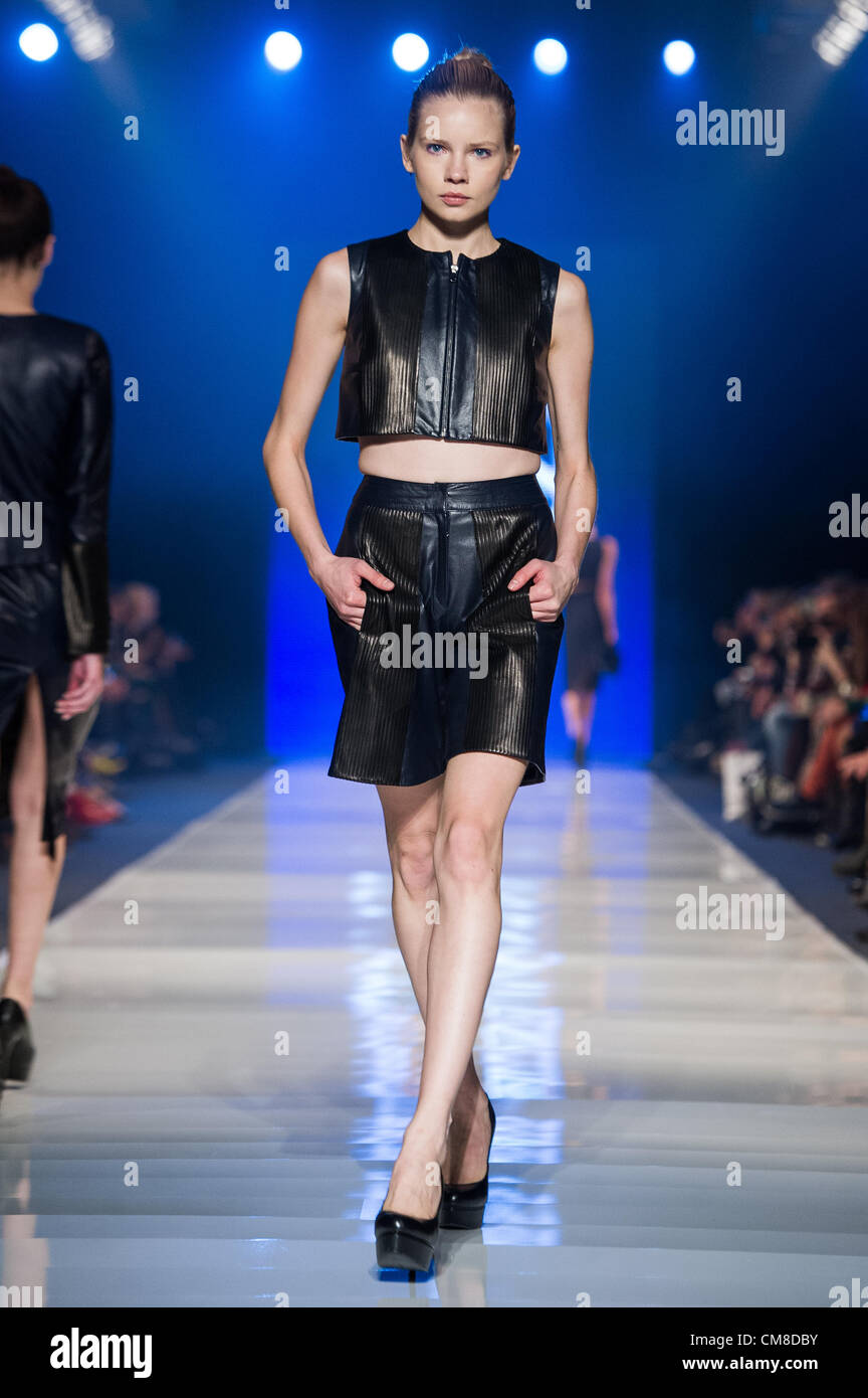 October 27, 2012 Lodz, Poland - Model on the runway during the Monika ...
