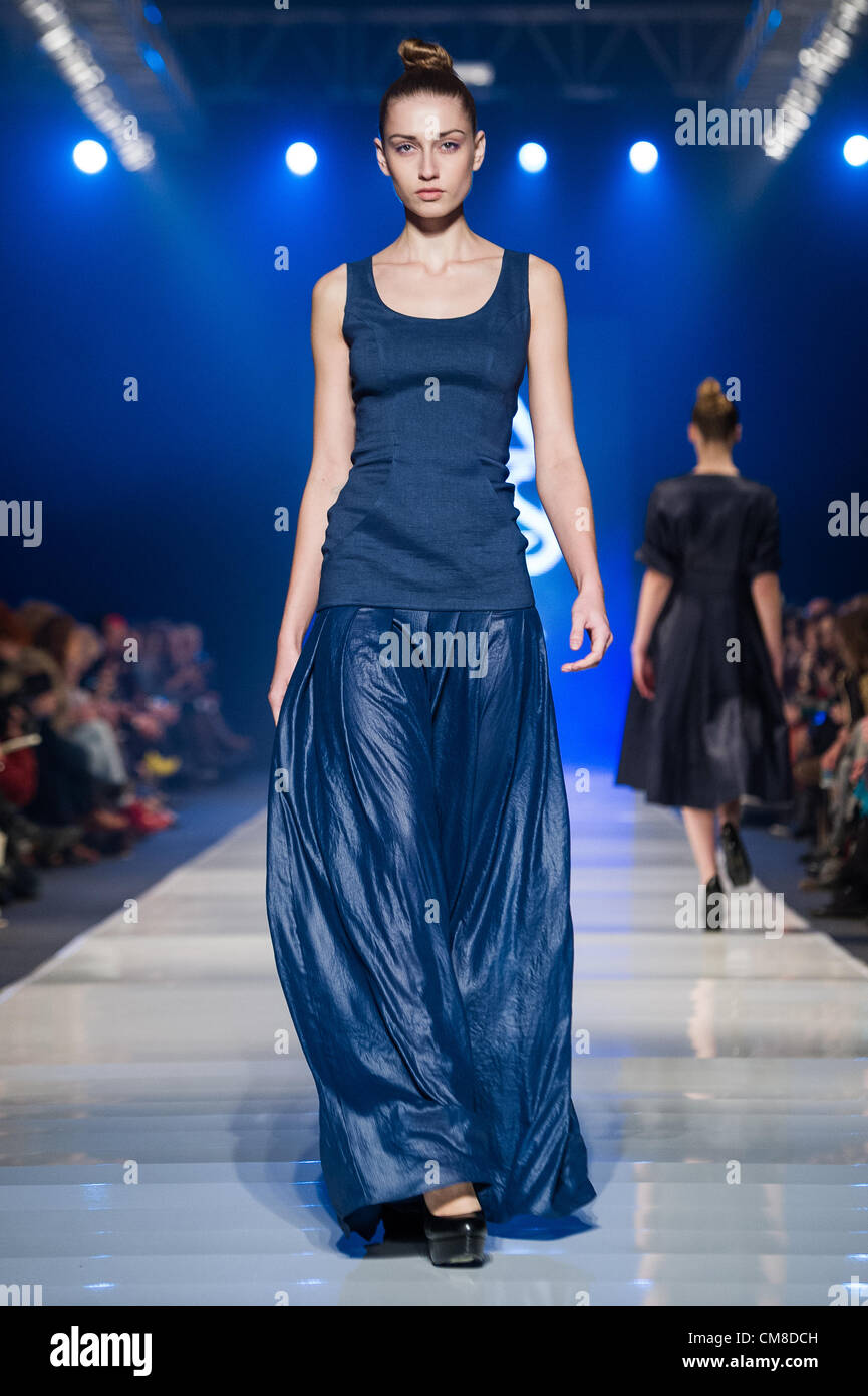 October 27, 2012 Lodz, Poland - Model on the runway during the Monika ...