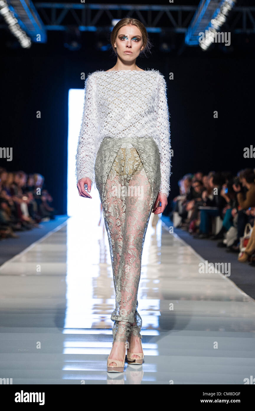 October 27, 2012 Lodz, Poland - Model on the runway during the ...