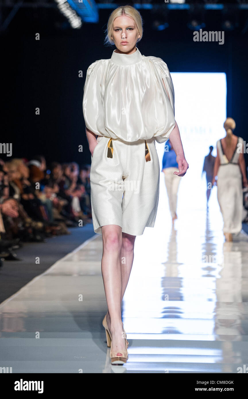 October 27, 2012 Lodz, Poland - Model on the runway during the ...