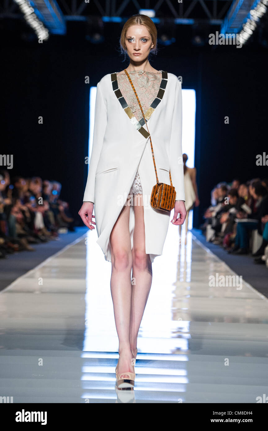 October 27, 2012 Lodz, Poland - Model on the runway during the ...