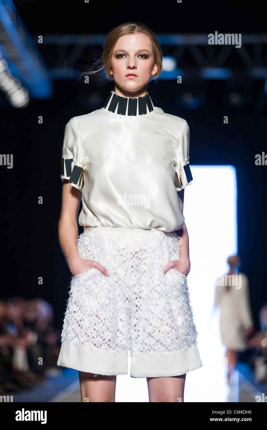 October 27, 2012 Lodz, Poland - Model on the runway during the ...