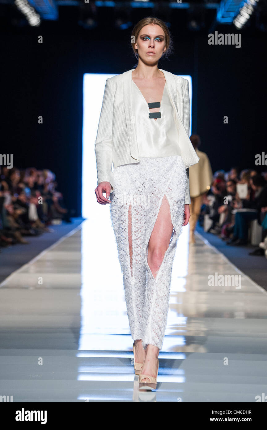 October 27, 2012 Lodz, Poland - Model on the runway during the ...