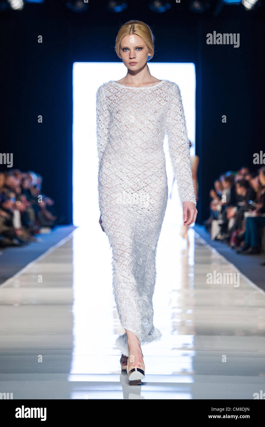 October 27, 2012 Lodz, Poland - Model on the runway during the ...